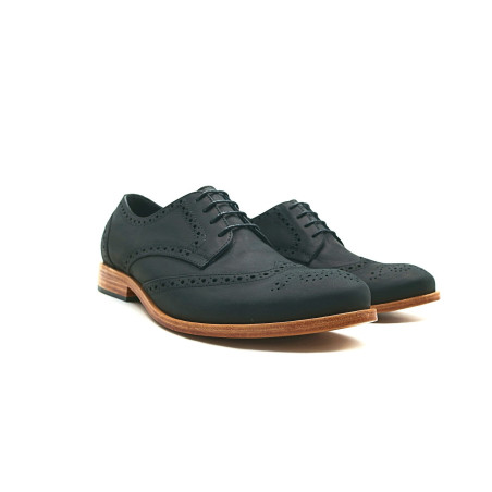 Borges negro mate graso zapatos de cuero hechos a mano - Cooperative ...