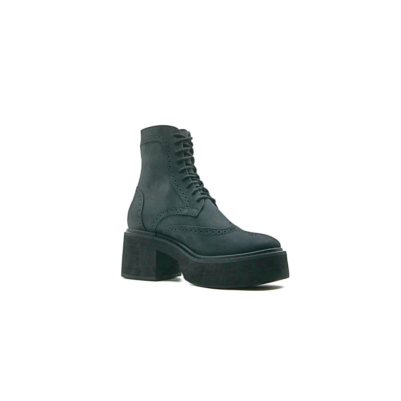 Coco platform negro mate zapatos de cuero hechos a mano - Cooperative ...