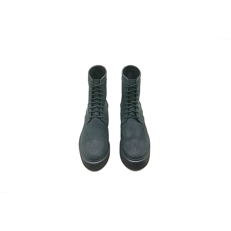 Coco platform negro mate zapatos de cuero hechos a mano - Cooperative ...